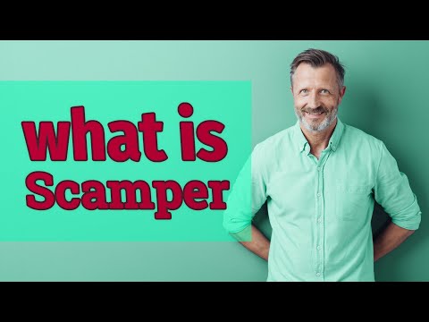 Scamper | Meaning of scamper 📖