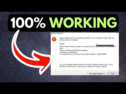 System Restore Not Working in Windows 11 RESOLVED