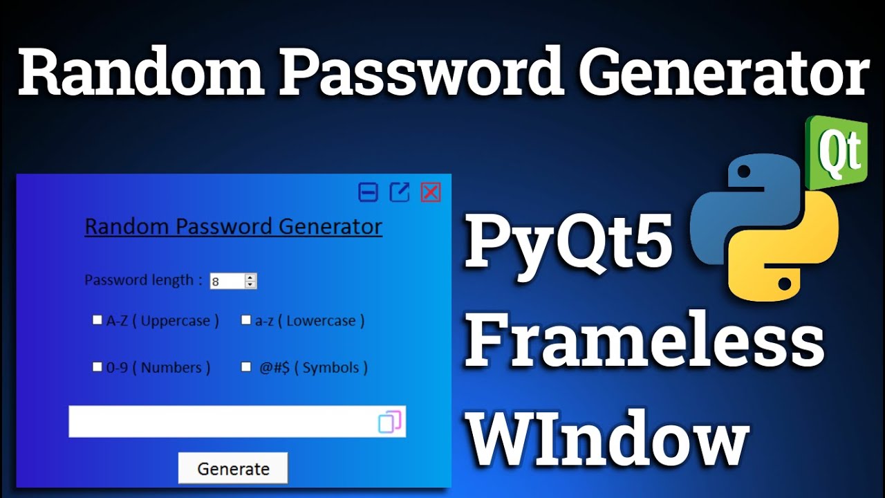 Python GUI - Random Password Generator