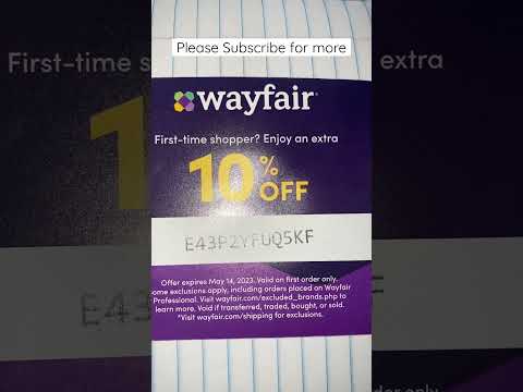 Wayfair 10% off coupon #coupon #wayfair #coupon #discount