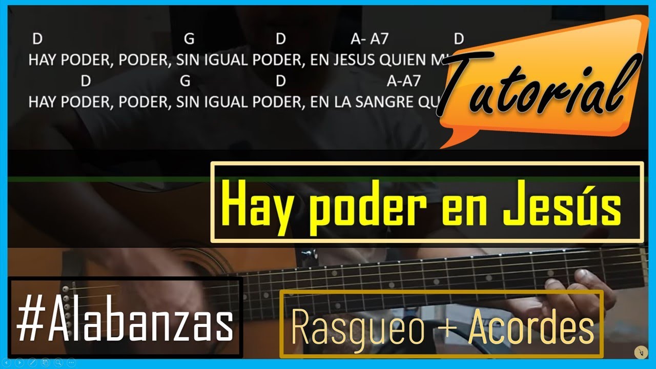 hay poder poder sin igual poder con Jesus  guitarra acustica | principiantes | Marcos Witt