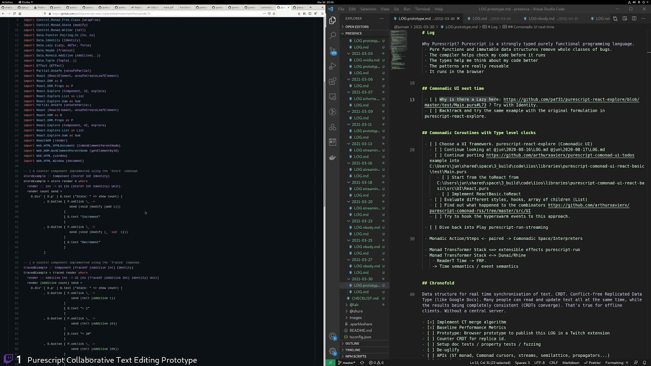 Purescript Collaborative Text Editing Prototype 12