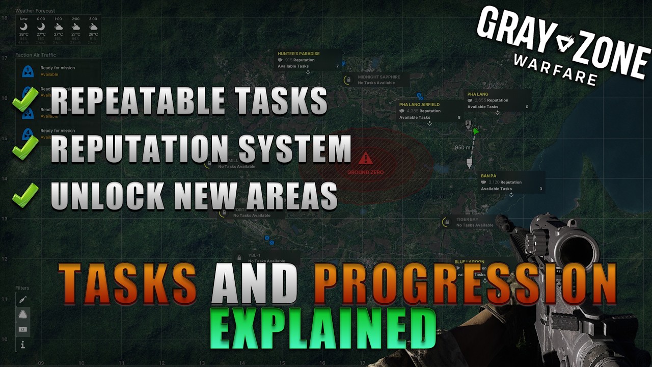 GZW: Tasks and Progression explained #grayzonewarfare  #grayzonewarfareguide