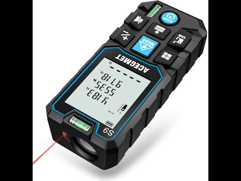 Acegmet S9 Backlit LCD Laser Distance Measure Tool