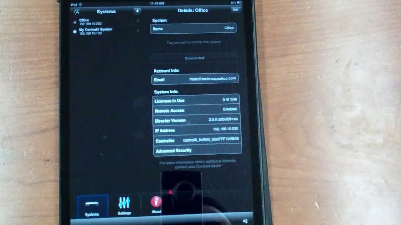 Updating your Control4 iOS Application