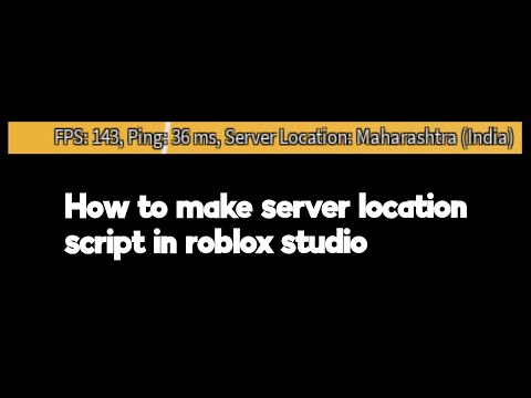 How To MAKE a Server Location/Region | Roblox Studio