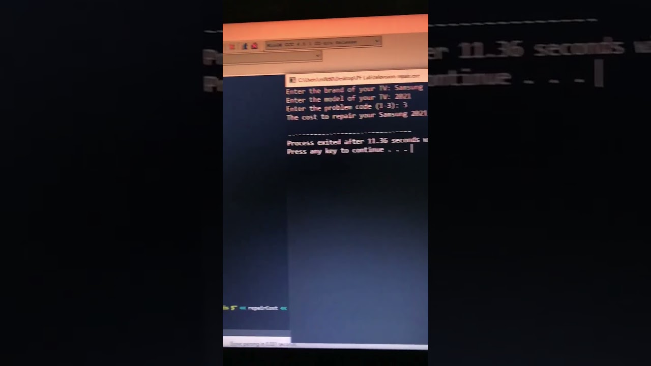 tv output c++ #coders #codinglife #codemasters #codingninja #codelife #coding #coders #cpp