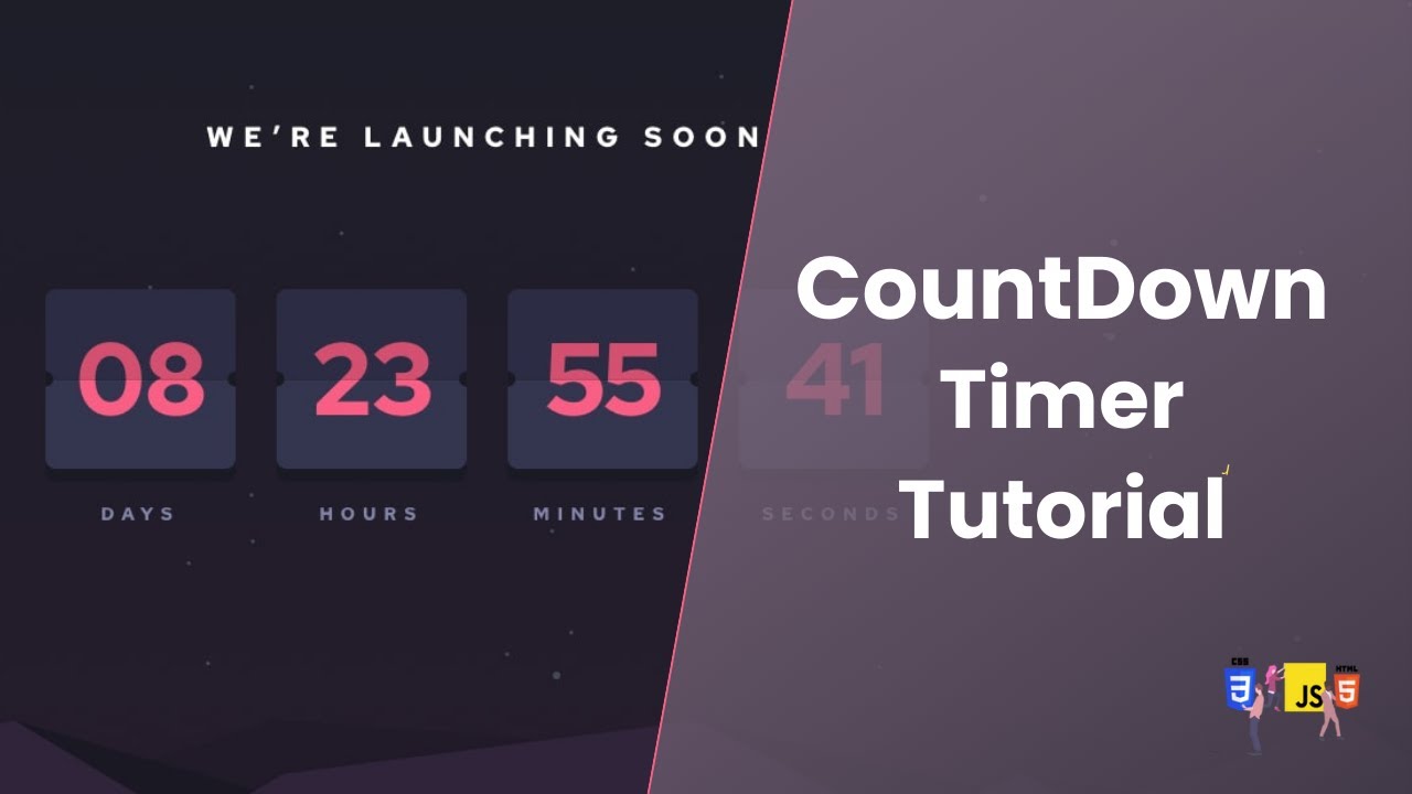 Build a Countdown Timer from Scratch with HTML, CSS, and JavaScript | Frontend Mentor