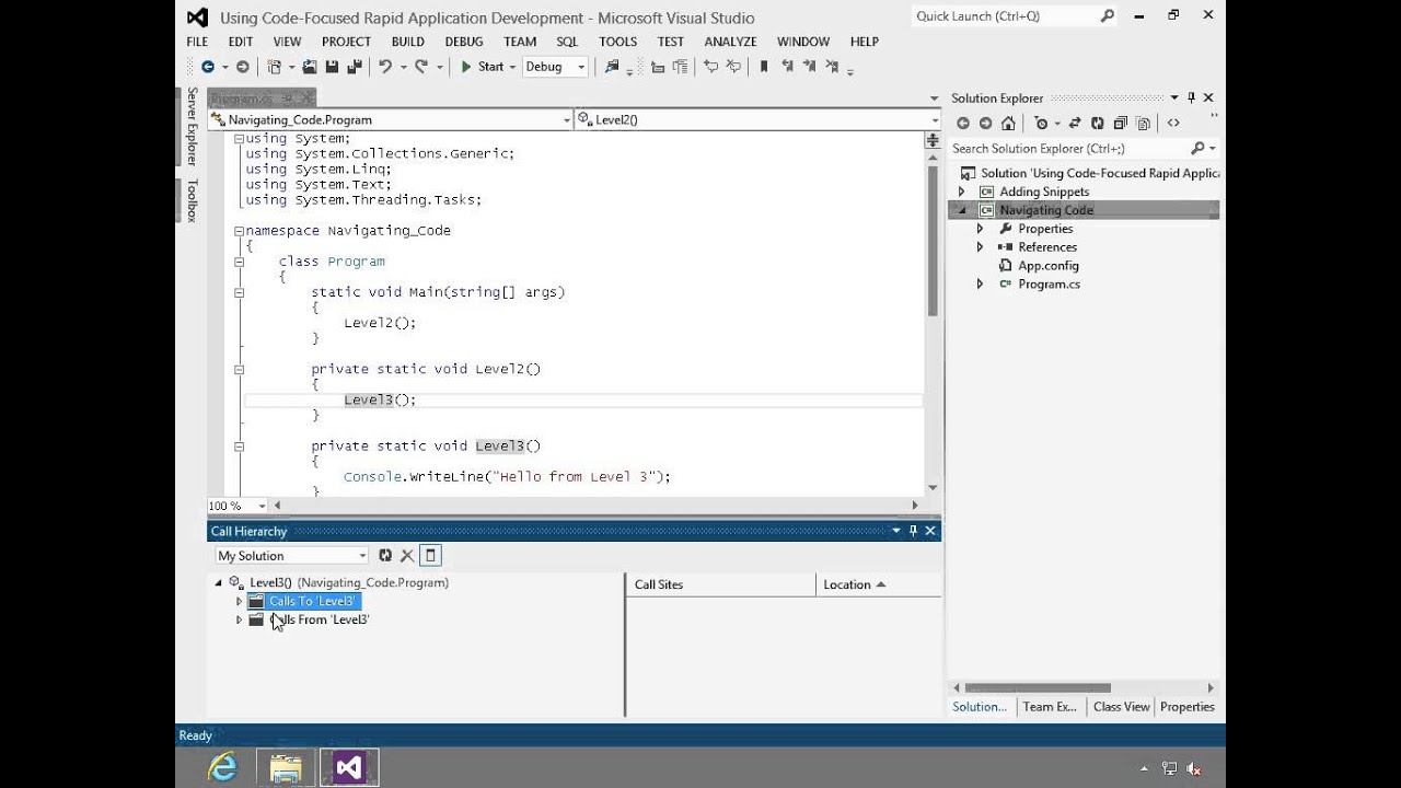 Using Visual C# 2012: Visual Studio 2012 IDE Tutorial