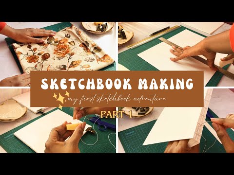 DIY sketchbook making /peaceful day bookbinding /Part 1โจ๐๐งต
