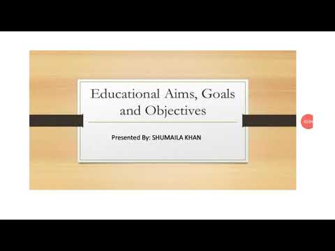 Aims And Objectives Of Education