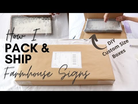 How I Ship Signs for Etsy / DIY Shipping Boxes