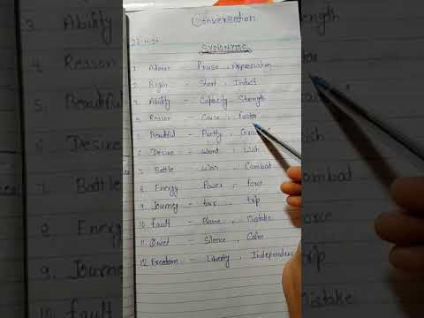 Conversation, synonyms