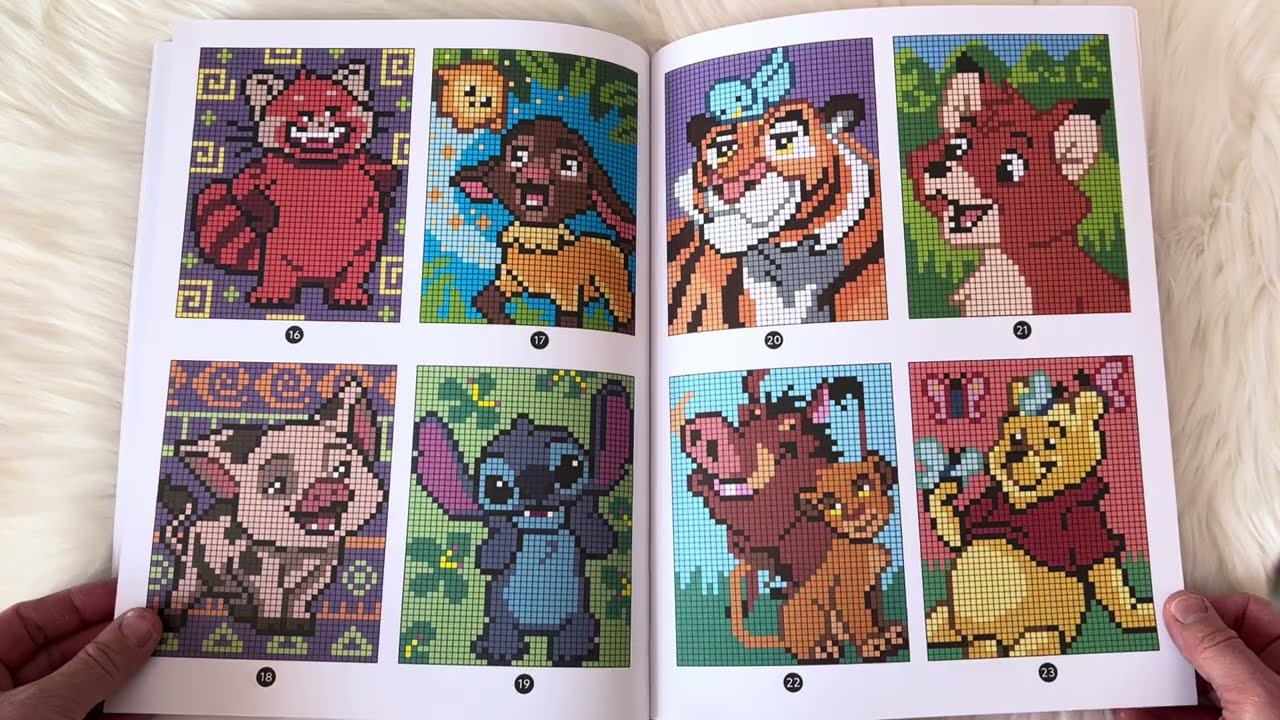 Disney Pixel Coloriages Magiques Mysteres| Disney Color By Number | Coloring Book | Hachette Heroes 