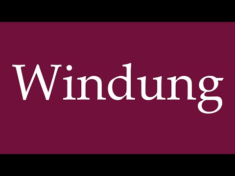 How to Pronounce ''Windung'' (Convolution) Correctly in German