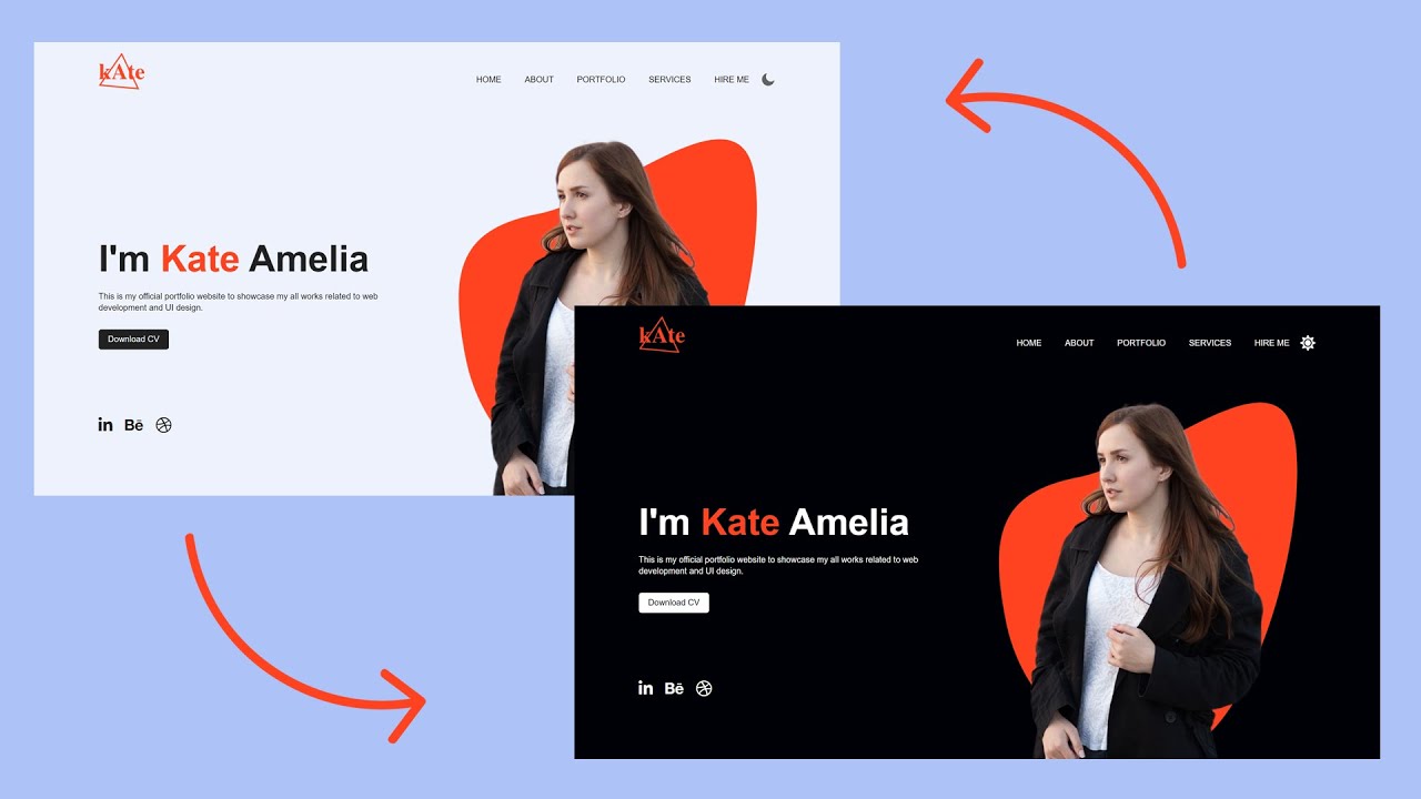 How To Make Website DARK MODE | Dark Theme Website Design Using HTML, CSS & JS