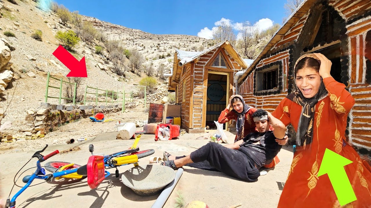 Brave Nomadic Mother and Family Story in the Mountain Shelter After Crisis