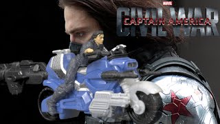Marvel Captain America Civil War Miniverse Winter Soldier with Blast-Action Cycle from Hasbro