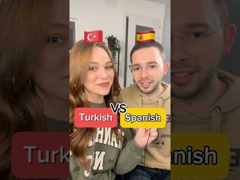 Turkish vs Spanish 🇹🇷❤️🇪🇸 Which language should I do next? 🤭#turkish #fyp #spanish #languages