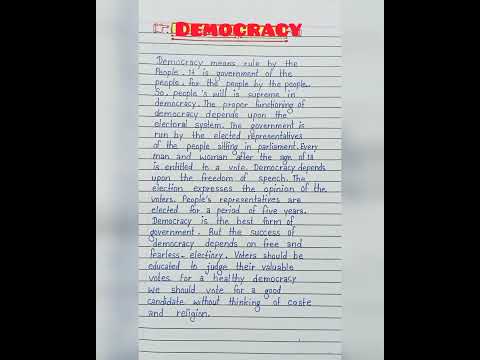 Democracy "Essay in English//Essay on Democracy in English//#essay #essaywriting @alearningpoint
