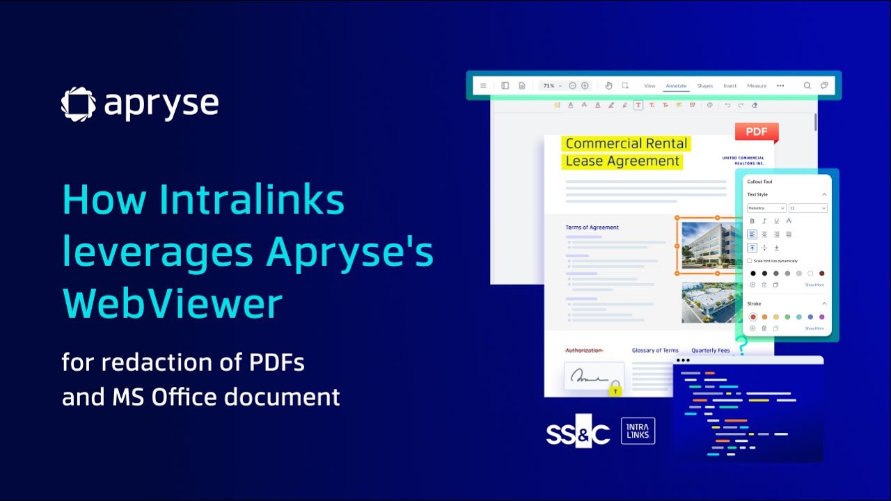 How Intralinks Leverages Apryse's WebViewer for Redaction of PDFs and MS Office Documents