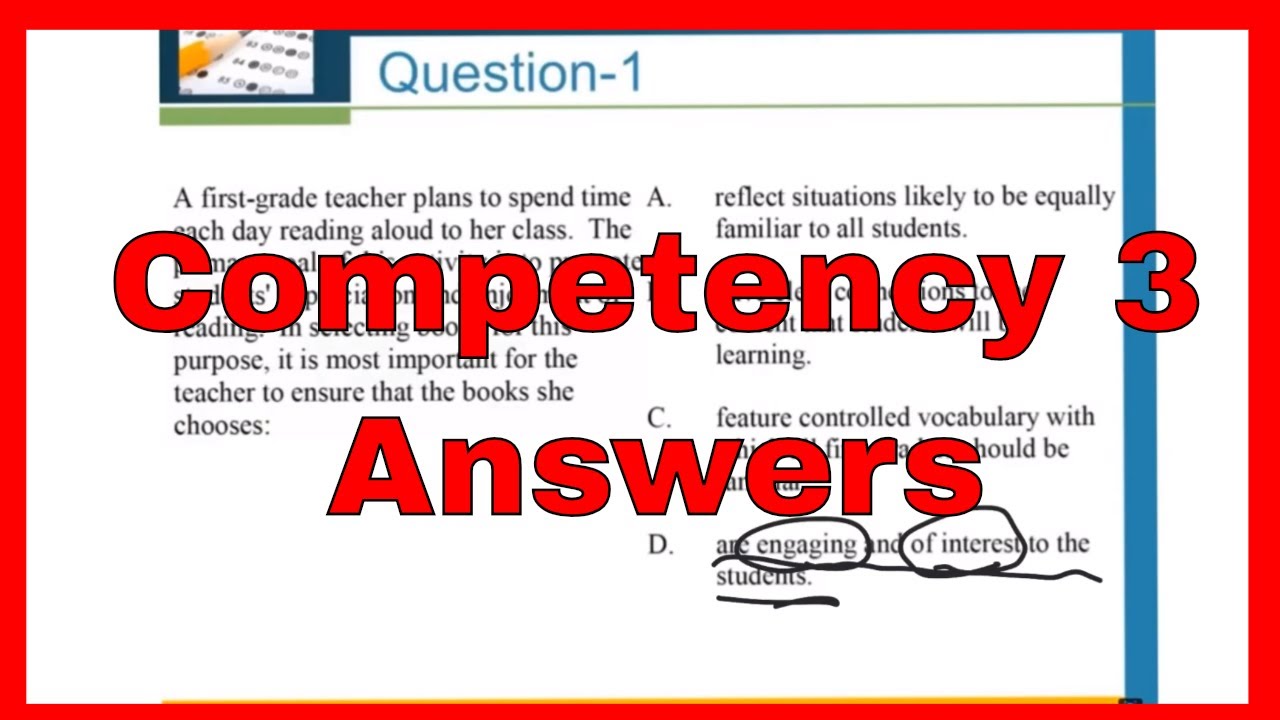 PPR Competency 3 Answer Explained - Pearson
