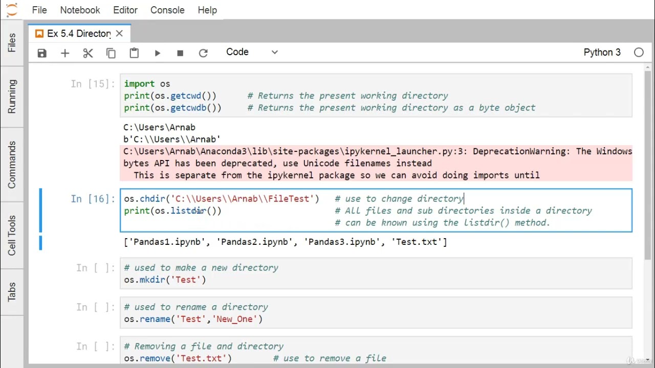 010 Tutorial 10 Python Directory And File Management System