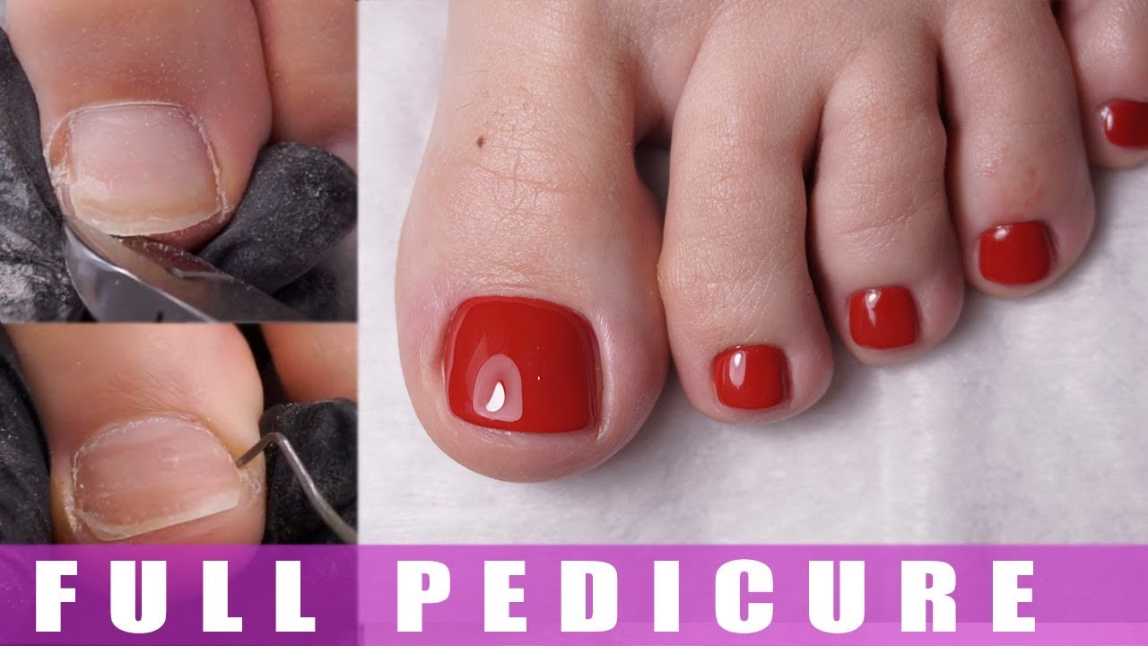 How to Paint Toenails Perfectly! | Pedicure At Home | Full Summer Pedicure