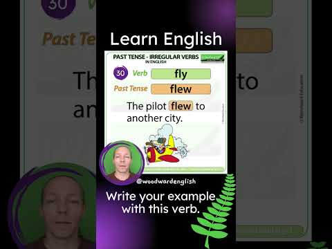 Past Tense of FLY in English β
English Pronunciation of FLEW | Learn English Irregular Verbs