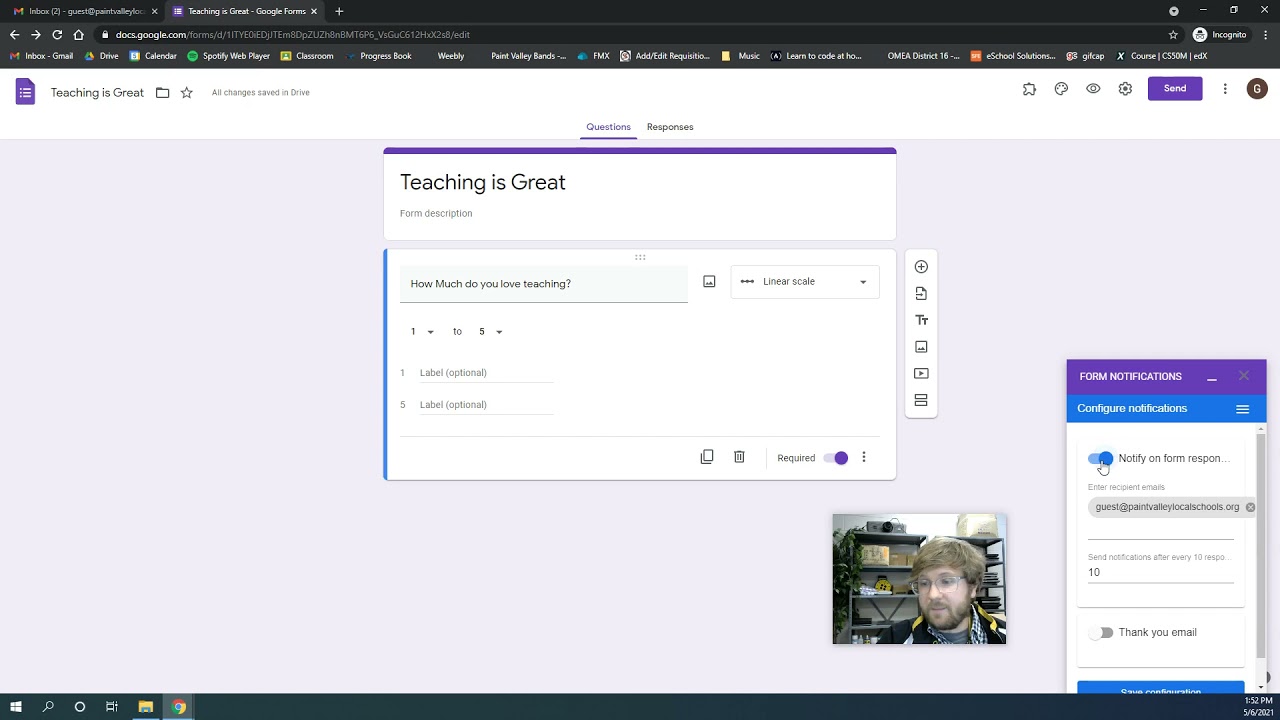 Google Forms - Form Notifications Add-on