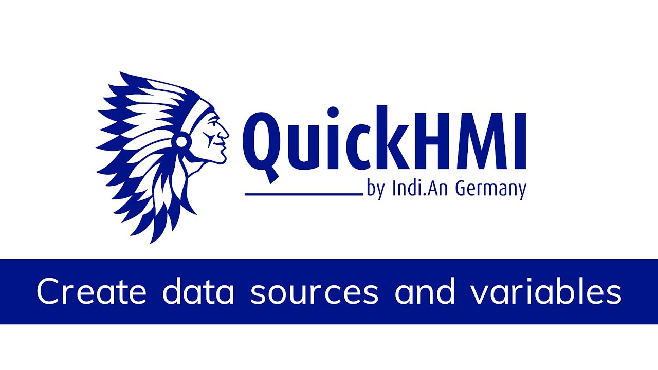 QuickHMI | Creating data sources and adding variables