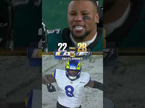 Eagles defeat Rams to move on 😤 #Eagles #Rams #Commanders #nfl #playoff #Philadelphiaeagles