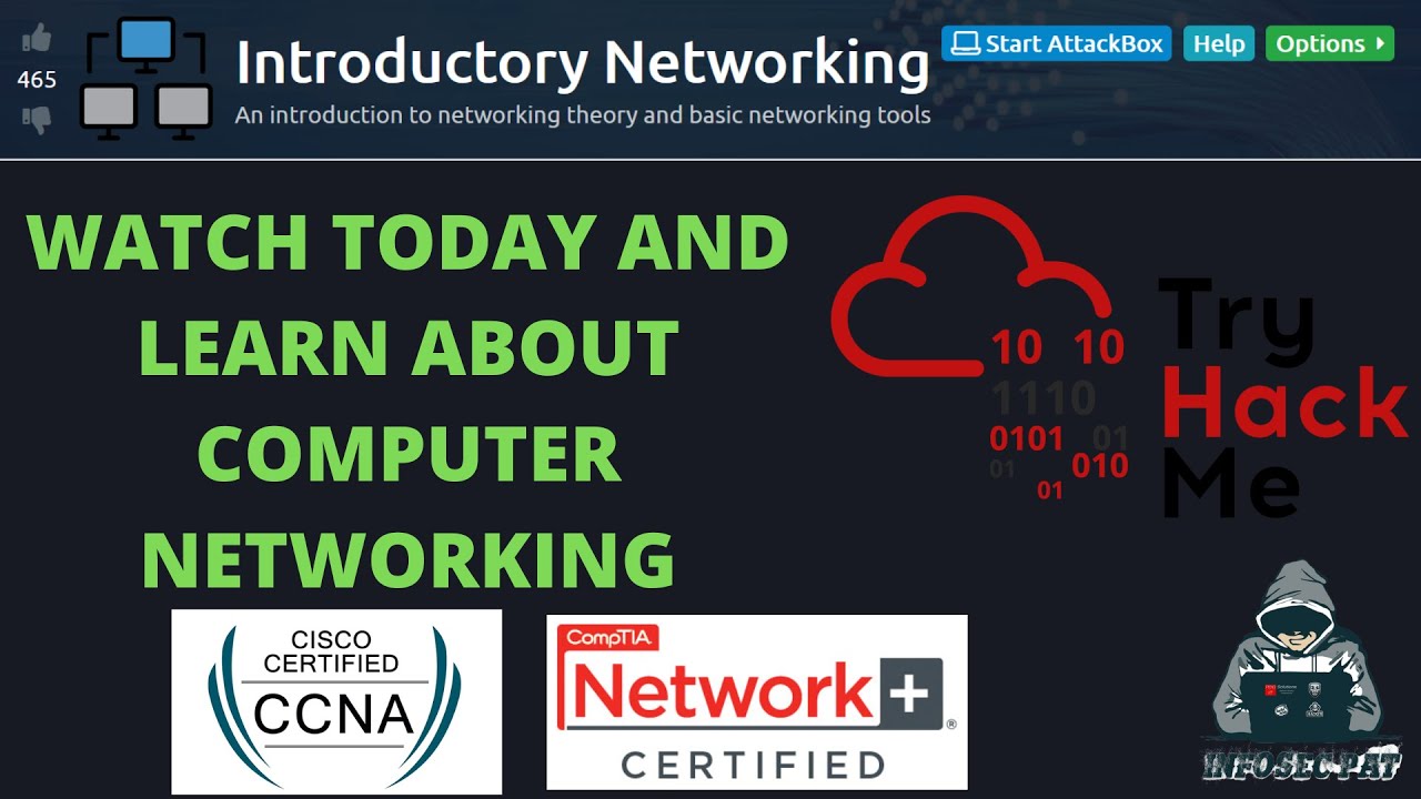 Introductory Networking Walkthrough on TryHackMe CCNA, CompTIA Network+, Security+ InfoSec Pat 2022