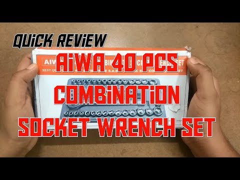 Quick Review : AIWA 40pcs Combination Socket Wrench Set.