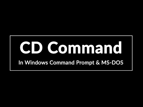 How to Use CD Change Directory Command in Windows CMD (Command Prompt)