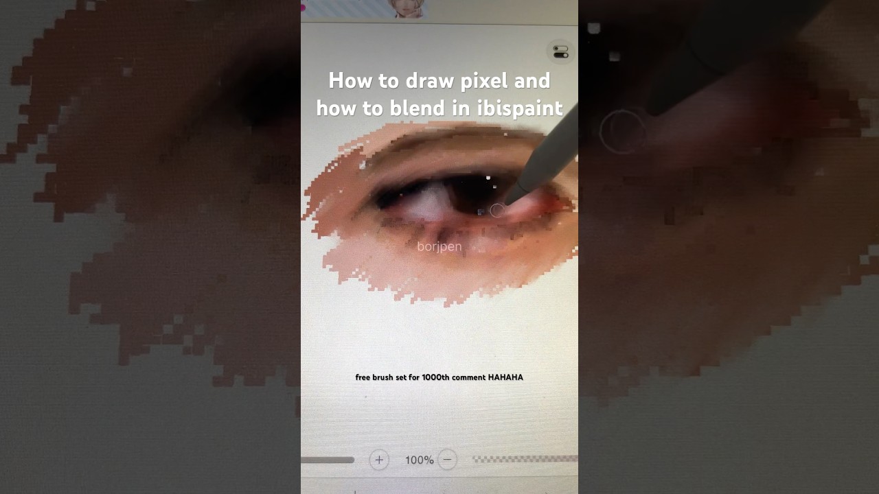 How to blend in ibispaint and how to draw pixel art #ibispaintx #digitalart