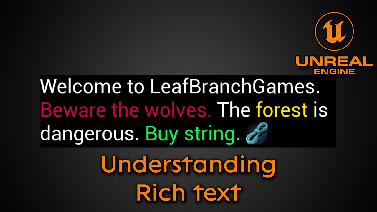 Understanding Rich text/image - Unreal Engine 5 Beginner tutorial