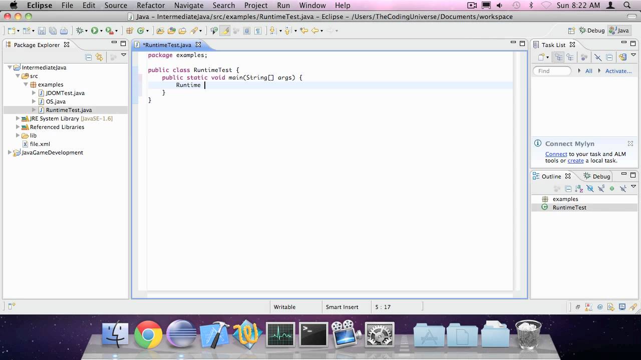 Intermediate Java -- Console Commands