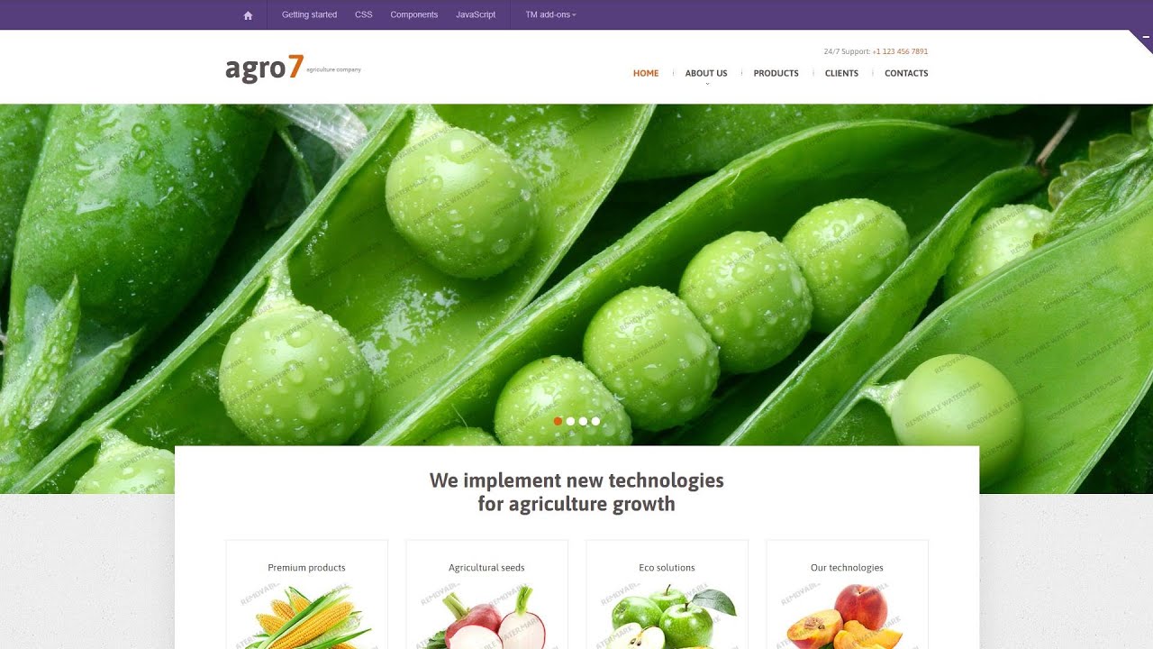 Farm Responsive Website Template - 47305