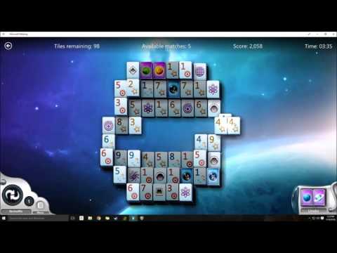 Microsoft Mahjong Playthrough and Commentary