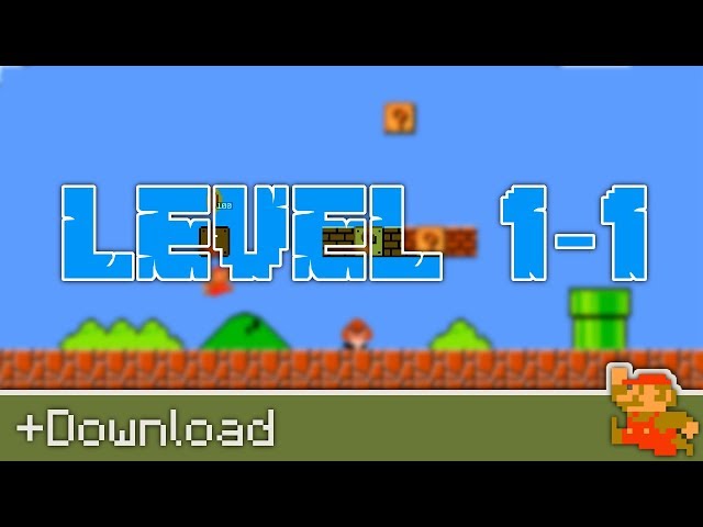 Super Mario Bros. Level 1-1 Minecraft Map
