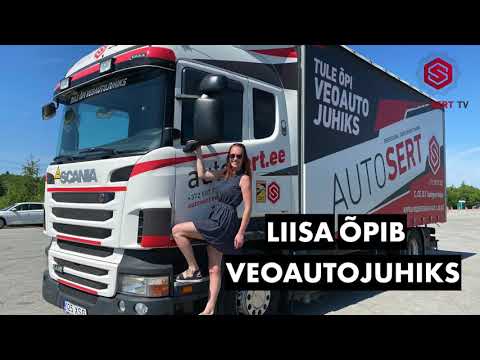 Liisa õpib veoautojuhiks. C-kategooria. Autosert TV 2021.