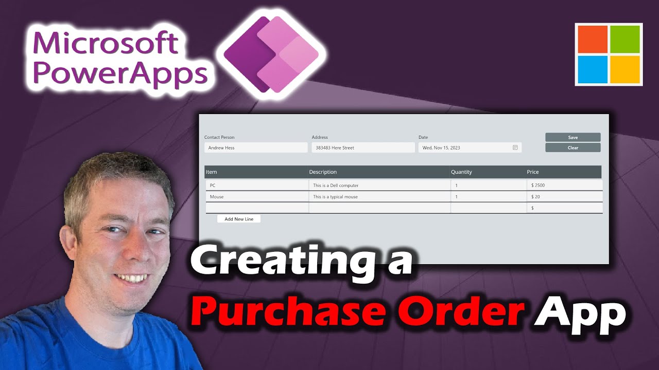 Build Custom Purchase Order App with Power Apps Guide