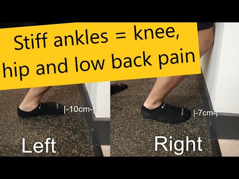 Knee to wall test to test ankle flexibility | Ankle stiffness and it’s ...