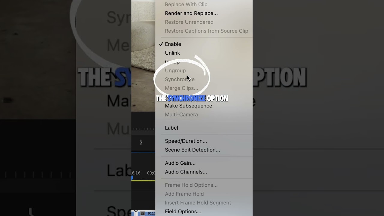 AUTOMATICALLY SYNC MULTIPLE CLIPS in Premiere Pro 2023! #shorts #premierepro