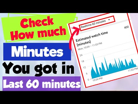 Check How much Minutes You Got in Last 60 minutes & 48 hours on Your YouTube Channel