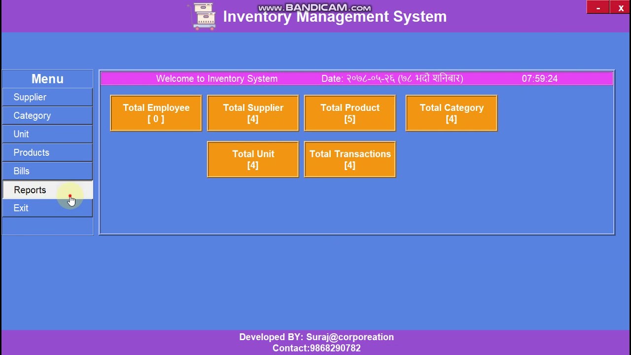 inventory system using python tkinter full demo