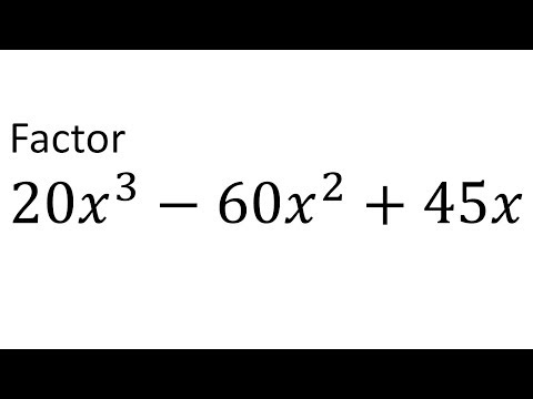 Factor (20x^3-60x^2+45x)