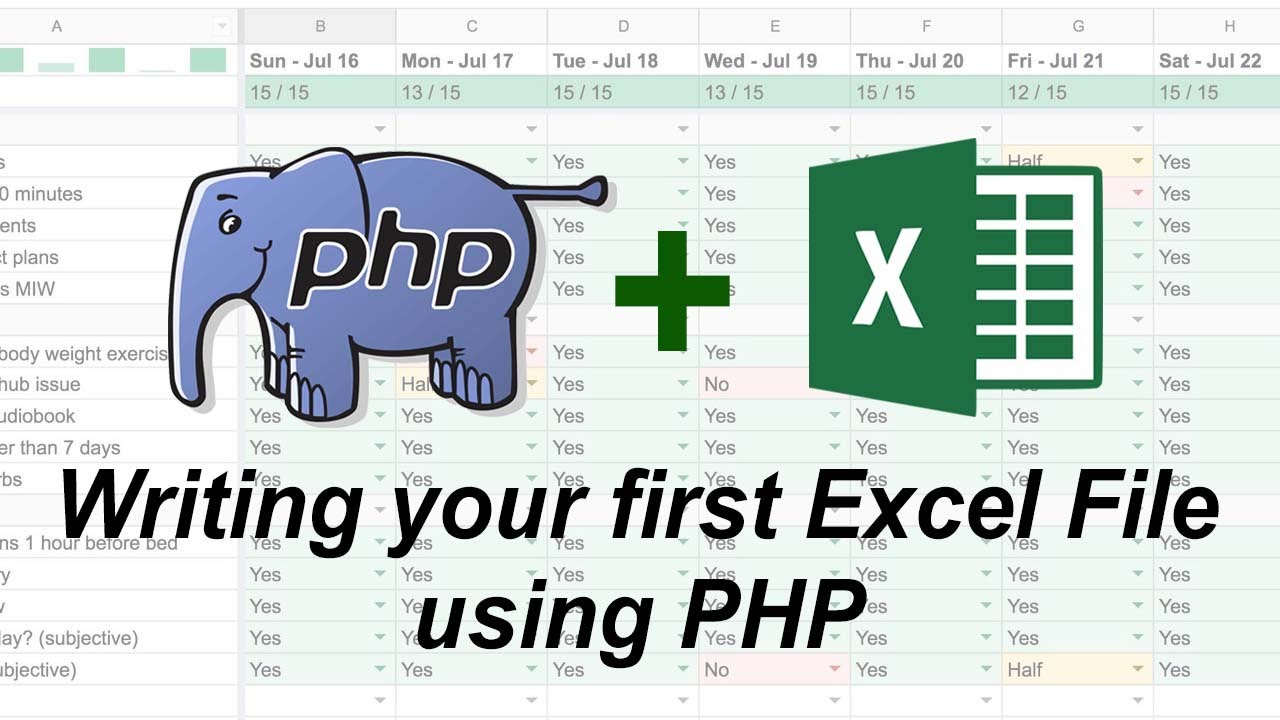 PHP Tutorial - Writing a spreadsheet file using PHPSpreadsheet