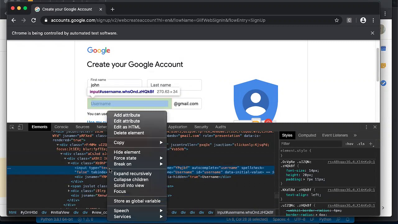 Web Automation Testing Using Selenium Python Part 1